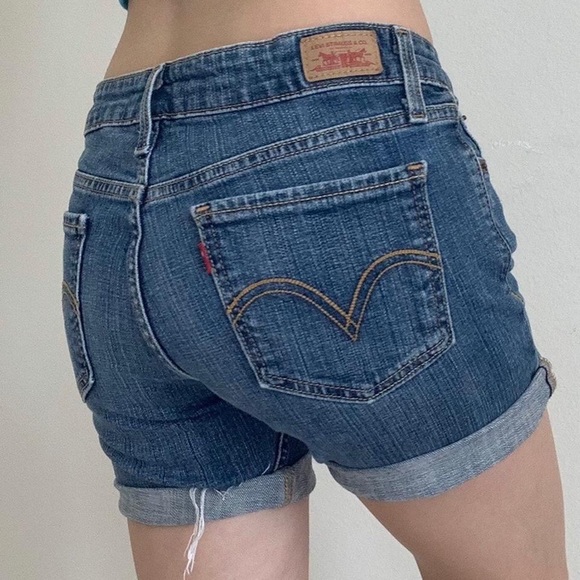 Levi's | Shorts | Levis Super Low Rise Cut Off Denim Shorts Bermudas ...